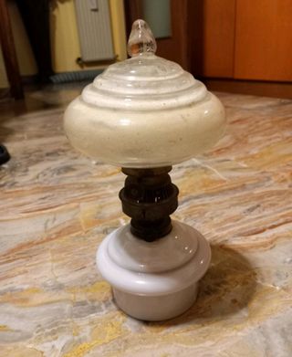 lampada a olio più piatti da frutta