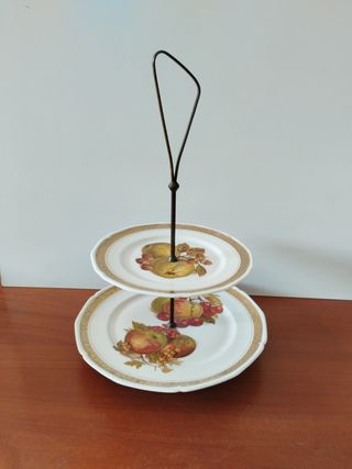 Importante Antica alzata fruttiera Bavaria