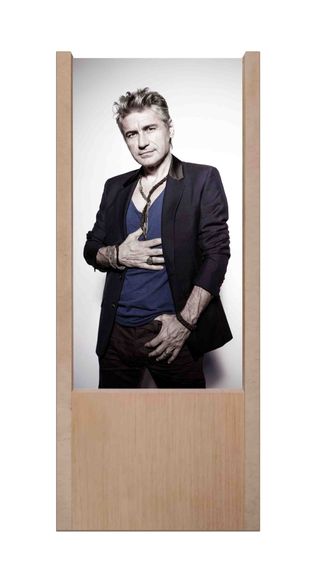 Lampada da tavolo in legno Ligabue