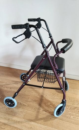 Deambulatore Rollator pieghevole 4 ruote, certi