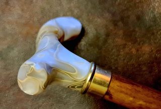 elegante bastone da passeggio in madreperla h.84cm