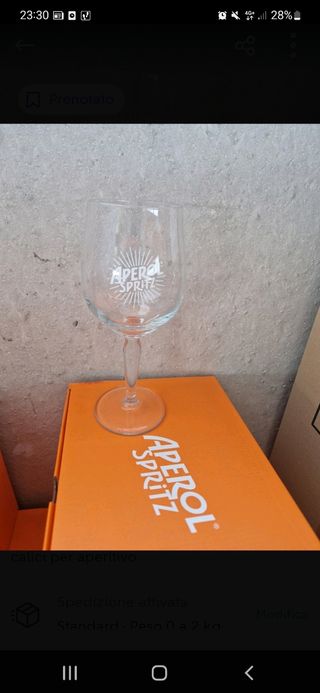 6 bicchieri aperol spritz