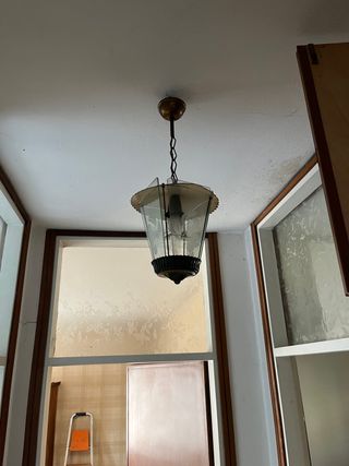 Lampadario in vetro vintage 2