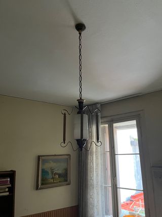 Lampadario in vetro vintage 4