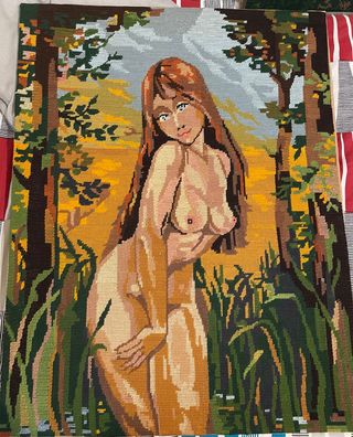 quadro ricamato a mano