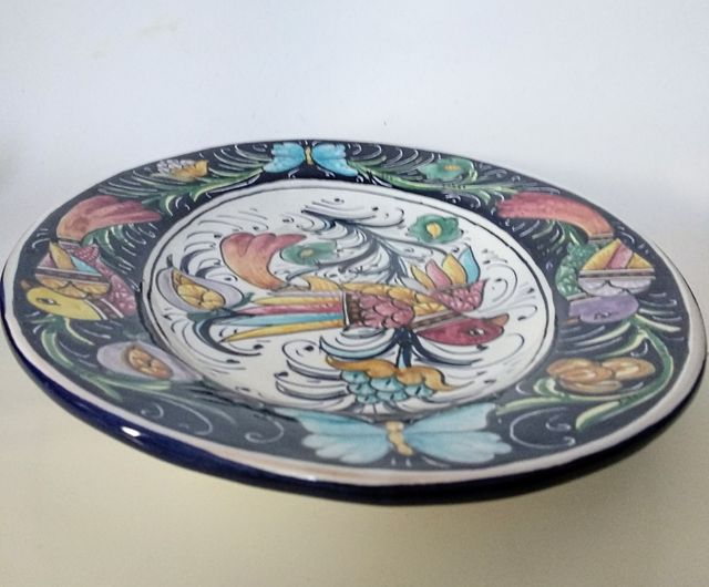 SERGIO BAFFONI PIATTO ovale CERAMICA GUBBIO: giardino e fai da te in ...
