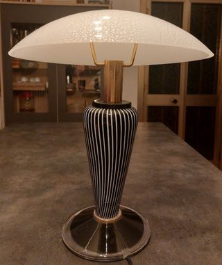 Abat jour vintage anni 70' in vetro di Murano