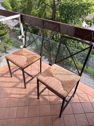 set 2 sedie da giardino o interni, cuscino pahlia