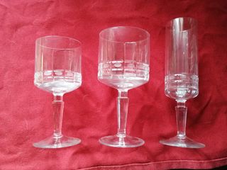 36 calici cristallo vintage