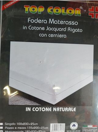 coprimaterasso con cerniera matrimoniale