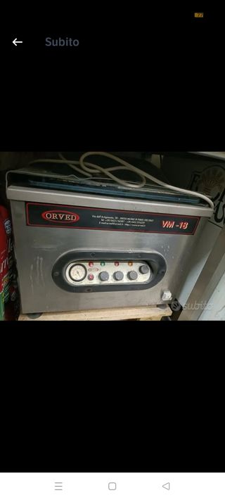 macchina sottovuoto professionale orved