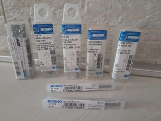 frese varie Krino + 8 punte 4.5mm + maschi 4-5mm