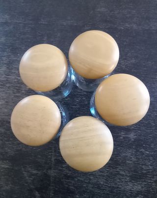 Set 5 barattoli vetro