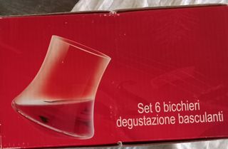 Set 6 bicchieri vetro