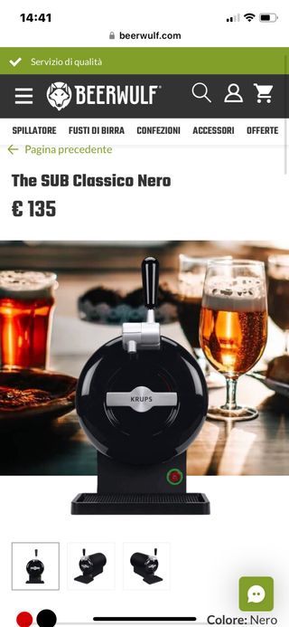 The sub spillatore birra nuovo