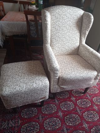 Poltrona e sgabello originale "Poltrone e Sofà"