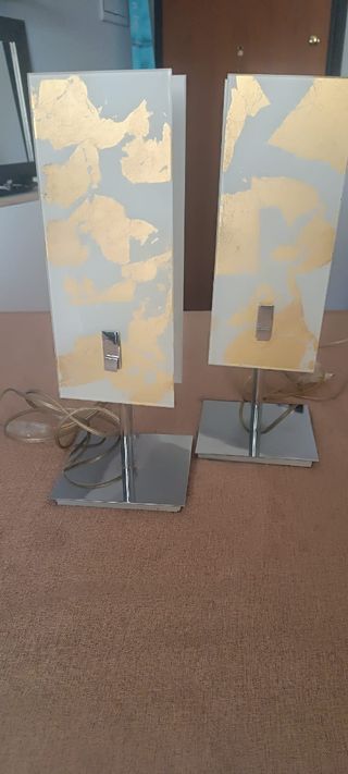 Coppia punti luce foglia d oro