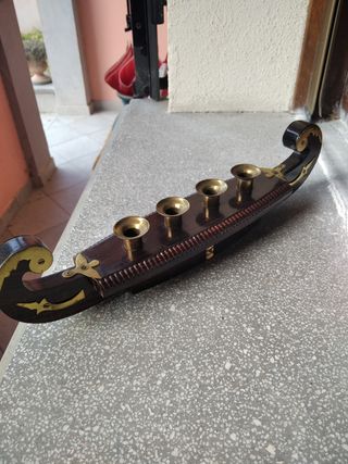 Portacandele legno massiccio