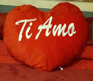 cuscino cuore grande misura 76 * 72
