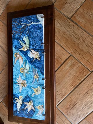 Mattonelle in ceramica su base in legno di casta