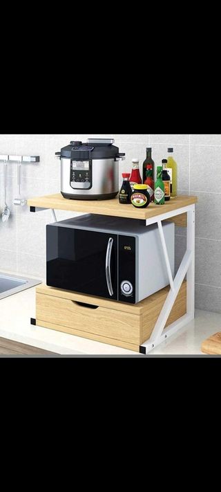 mensola salvaspazio in legno e ferro battuto