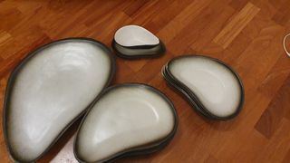 Piatti a forma di cozza servizio da 6