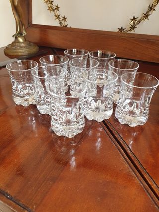 set bicchierini da liquore in vetro