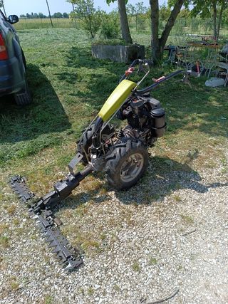 motocoltivatore diesel grillo più barra falciante