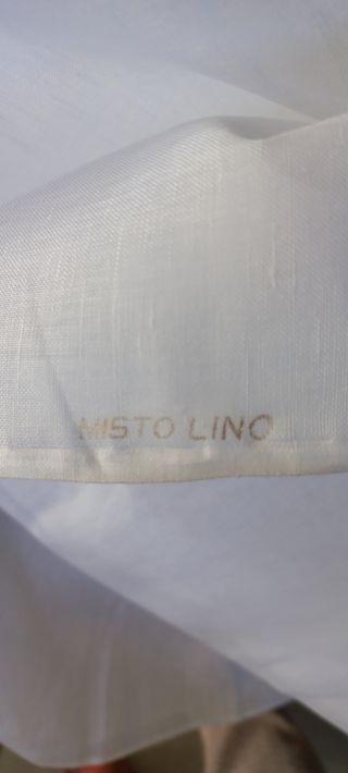 GRANDE PEZZO DI STOFFA MISTO LINO 10 METRI X180