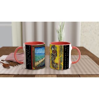 Bridge in the Rain/The Courtesan - Van Gogh Tazza