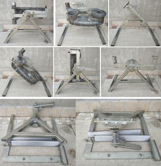 Cavalletto zincato girevole smontabile Lambretta