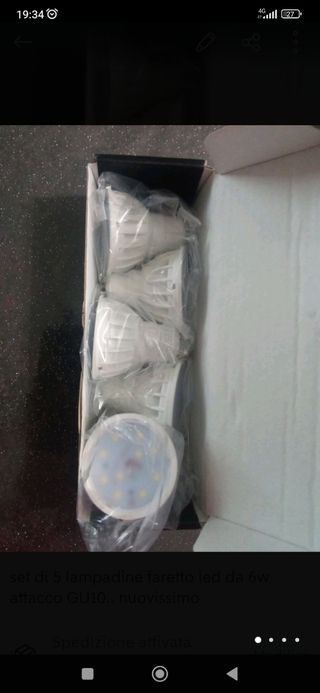 5 lampadine LED Gu10