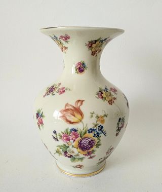 HERTEL JACOB VASO PORCELLANA motivi floreali