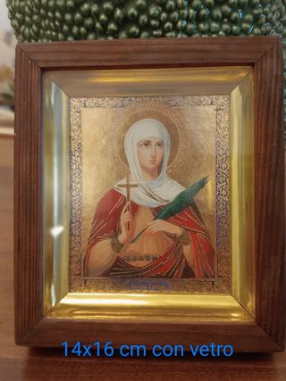 icona russa,  cornice legno dorato