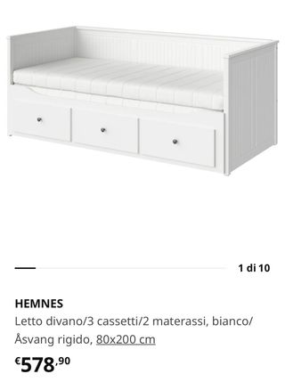 divano letto ikea hemnes