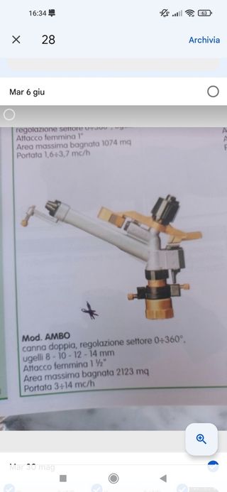 Irrigatore a canna