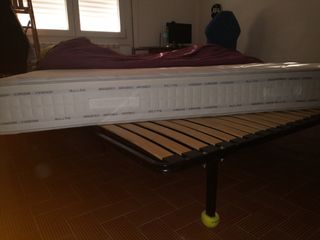 materasso e rete a doghe 200x200