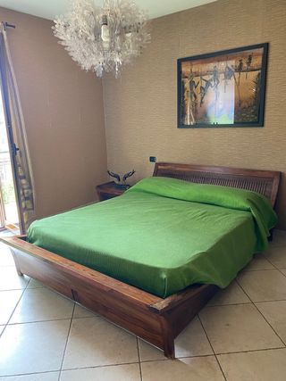 camera da letto un legno teak etnico