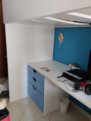 Stanzetta a ponte , con armadio e