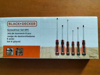 SET DI 6 CACCIAVITI ORIGINALI BLACK & DECKER