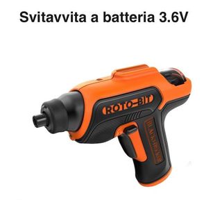 Black+Decker Svitavvita 3.6V a batteria al Litio