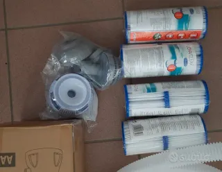 Pompa filtro a cartuccia tipo I, tubi e filtri.