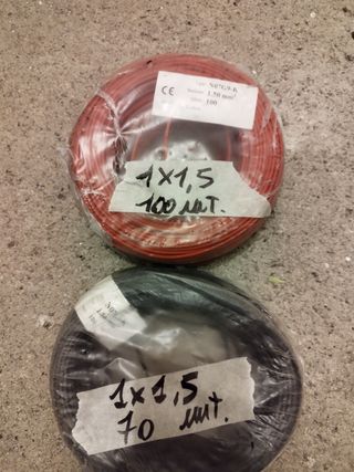 Cavi 1x1,5mm² Nero/Rosso