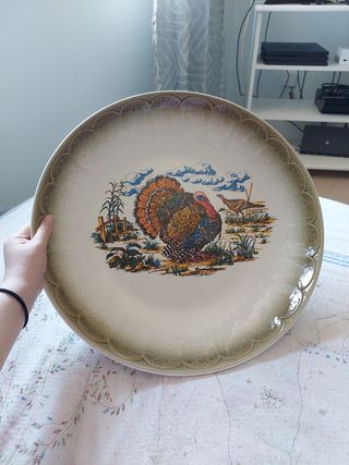 Piatto vassoio centrotavola portafrutta ceramica