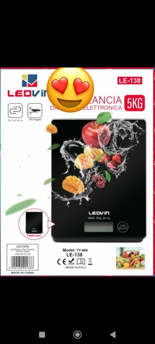 bilancia elettronica da cucina