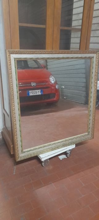 specchio legno vintage