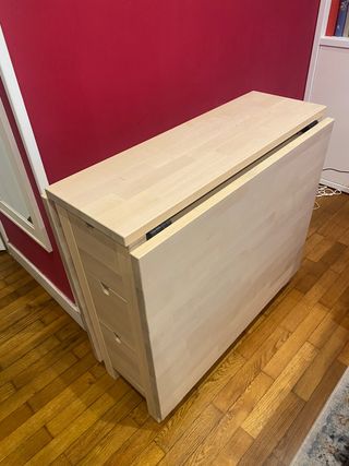 Norden tavolo a ribalta Ikea color betulla