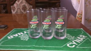 Set 6 bicchieri + tovaglietta Cynar