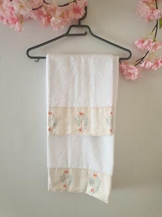 Set asciugamani 100% cotone made Italy