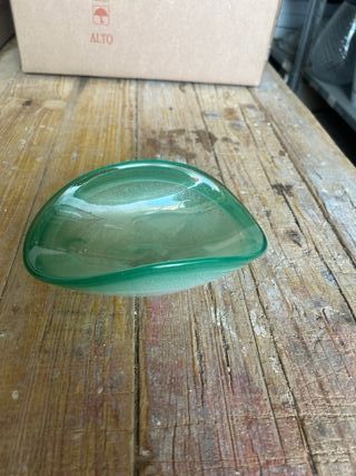 Portaoggetti in vetro  verde